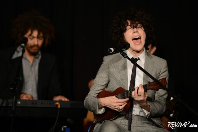 Music Matters To Hill; Singer/Songwriter LP Whistles Happy Tune During ...